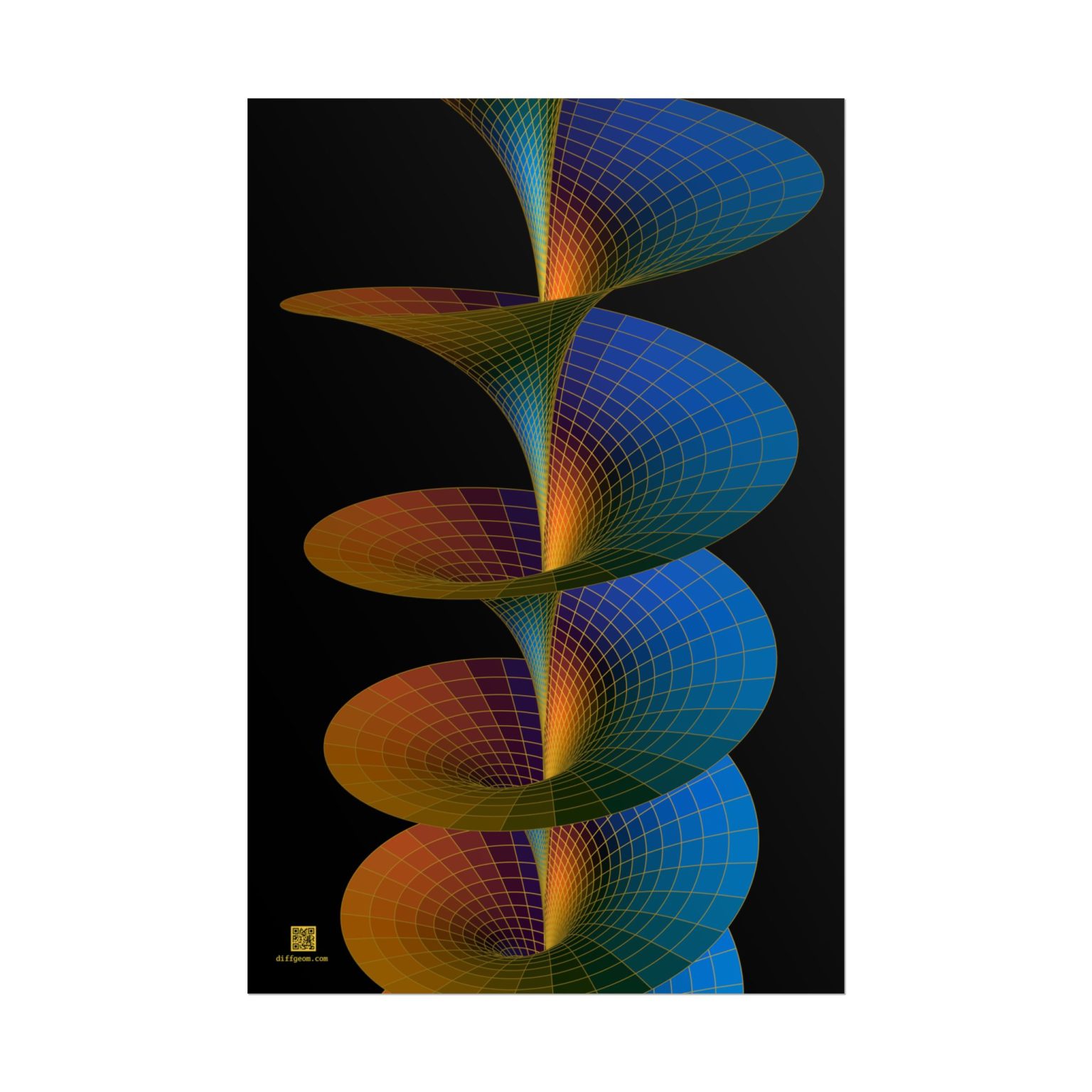 Poster: Logarithm Surface – Differential Geometry